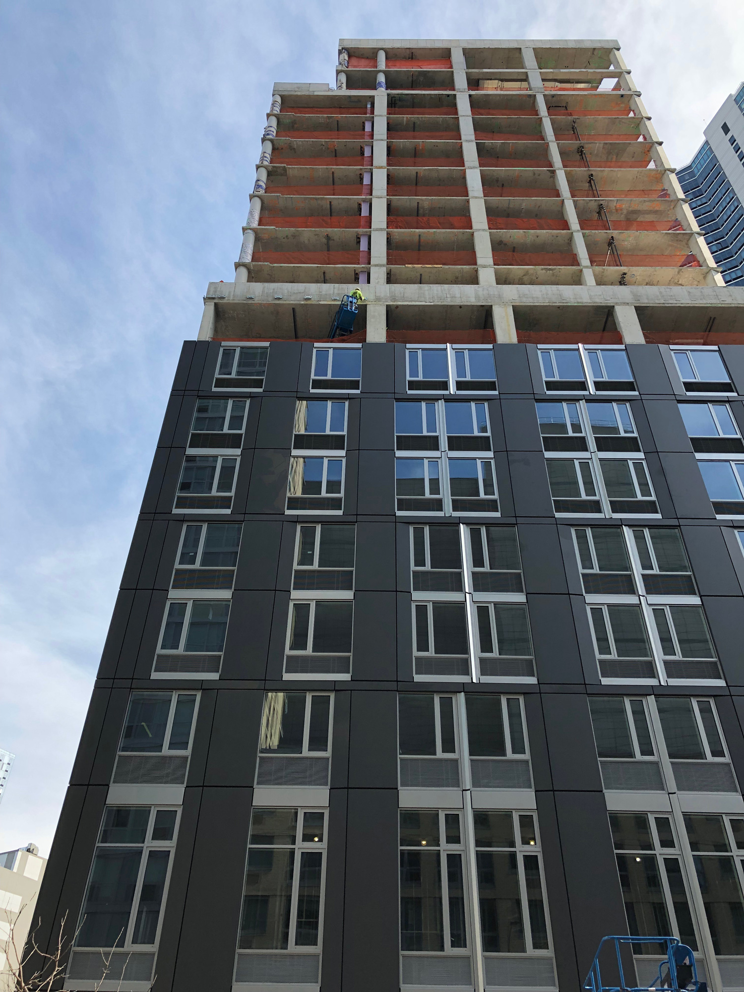 Triangle's Curtain Wall Climbing at 43-12 Hunter Street in Long Island ...